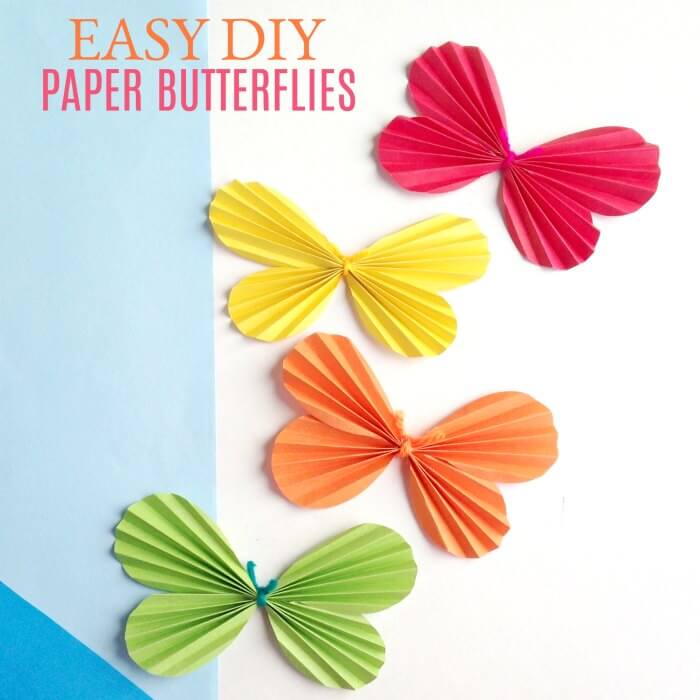 Easy Paper Butterfly Craft For Kids DIY Paper Butterfly