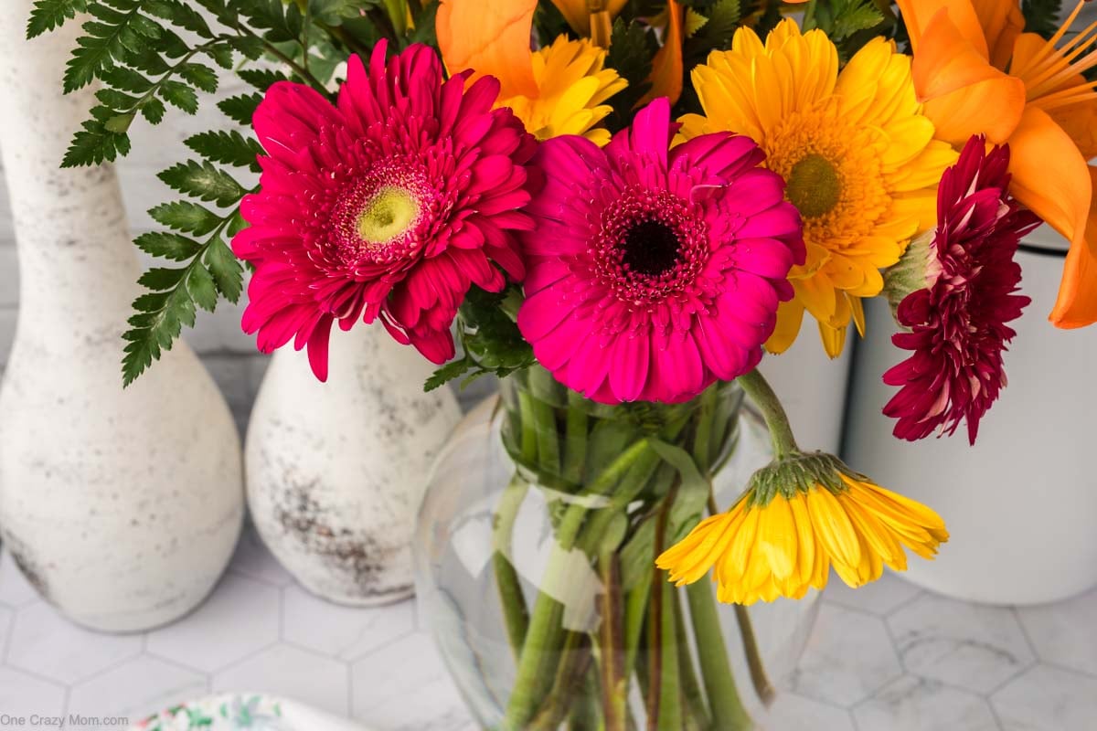 How to Make Cut Flowers Last Longer - One Crazy Mom