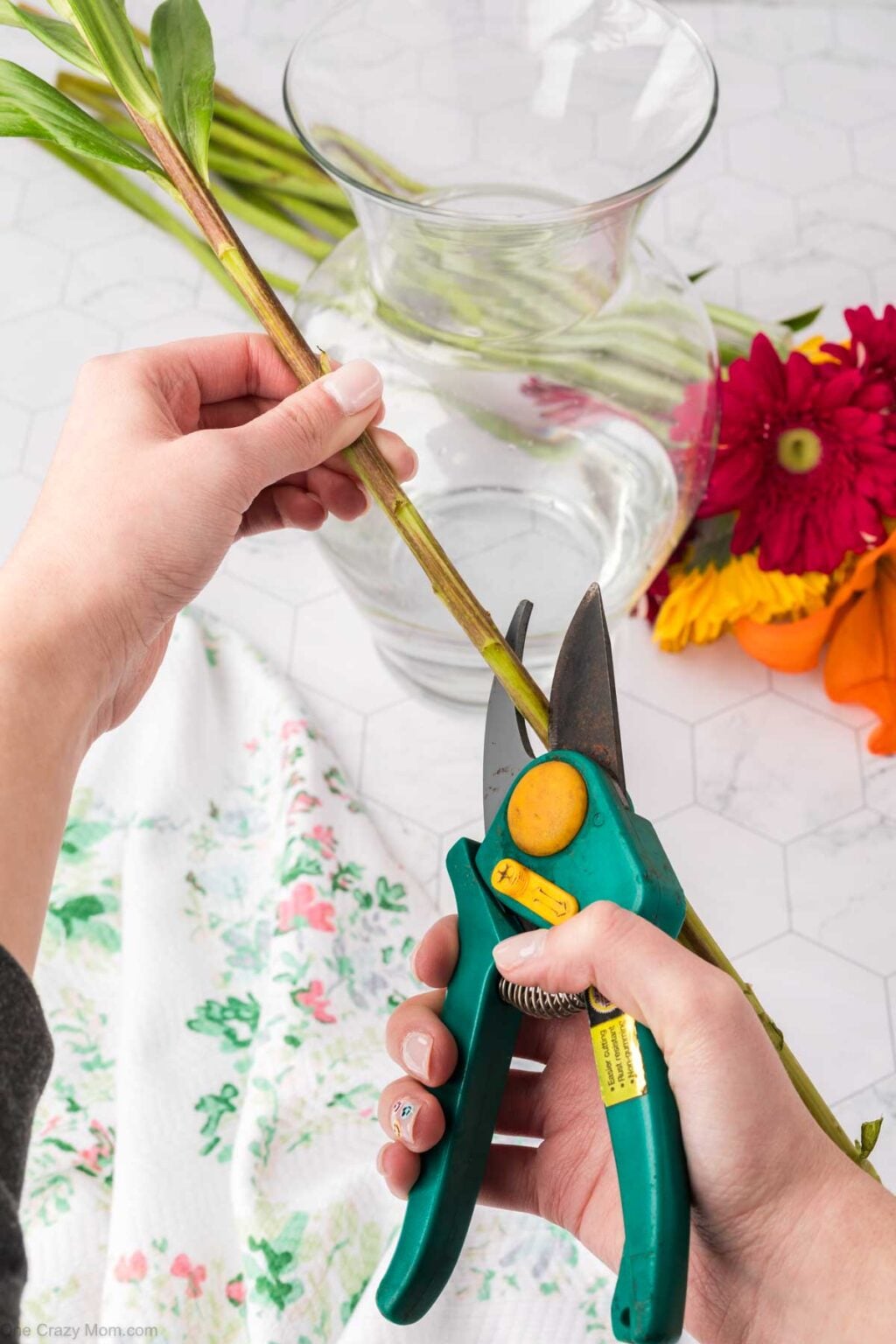 How to Make Cut Flowers Last Longer - One Crazy Mom