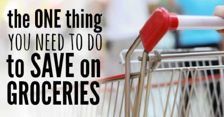 How to Save on Groceries - the #1 Tip you need to know - One Crazy Mom
