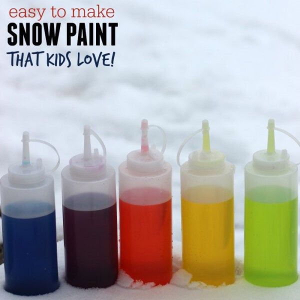 How to make snow paint - 2 ingredients