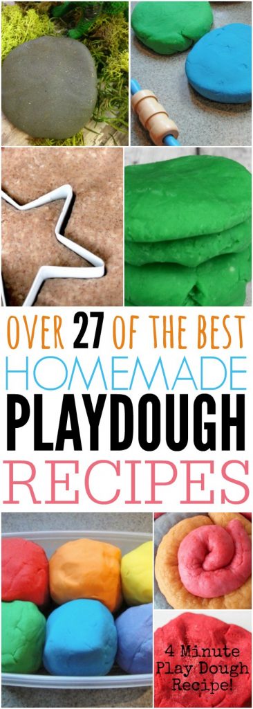 Easy Homemade Playdough Recipes - 27 Homemade Play Doh Recipes