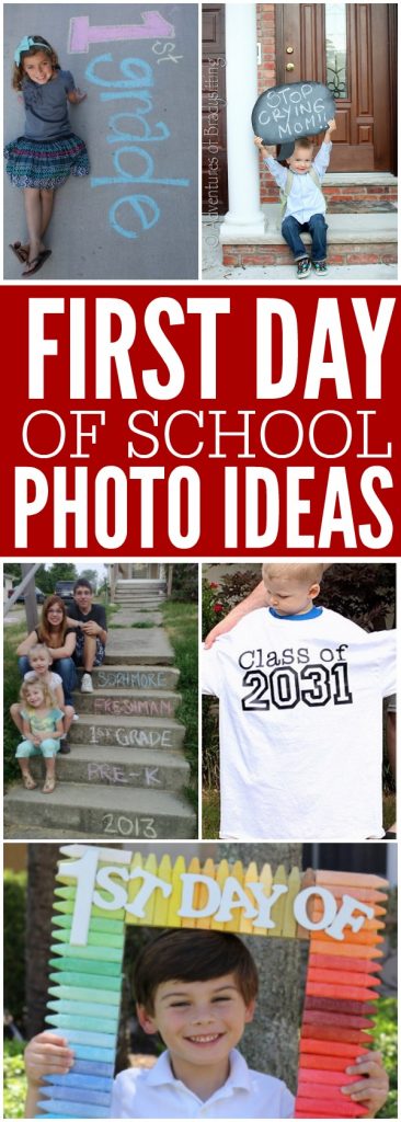 First Day of School Picture Ideas - 21 First Day of School Ideas