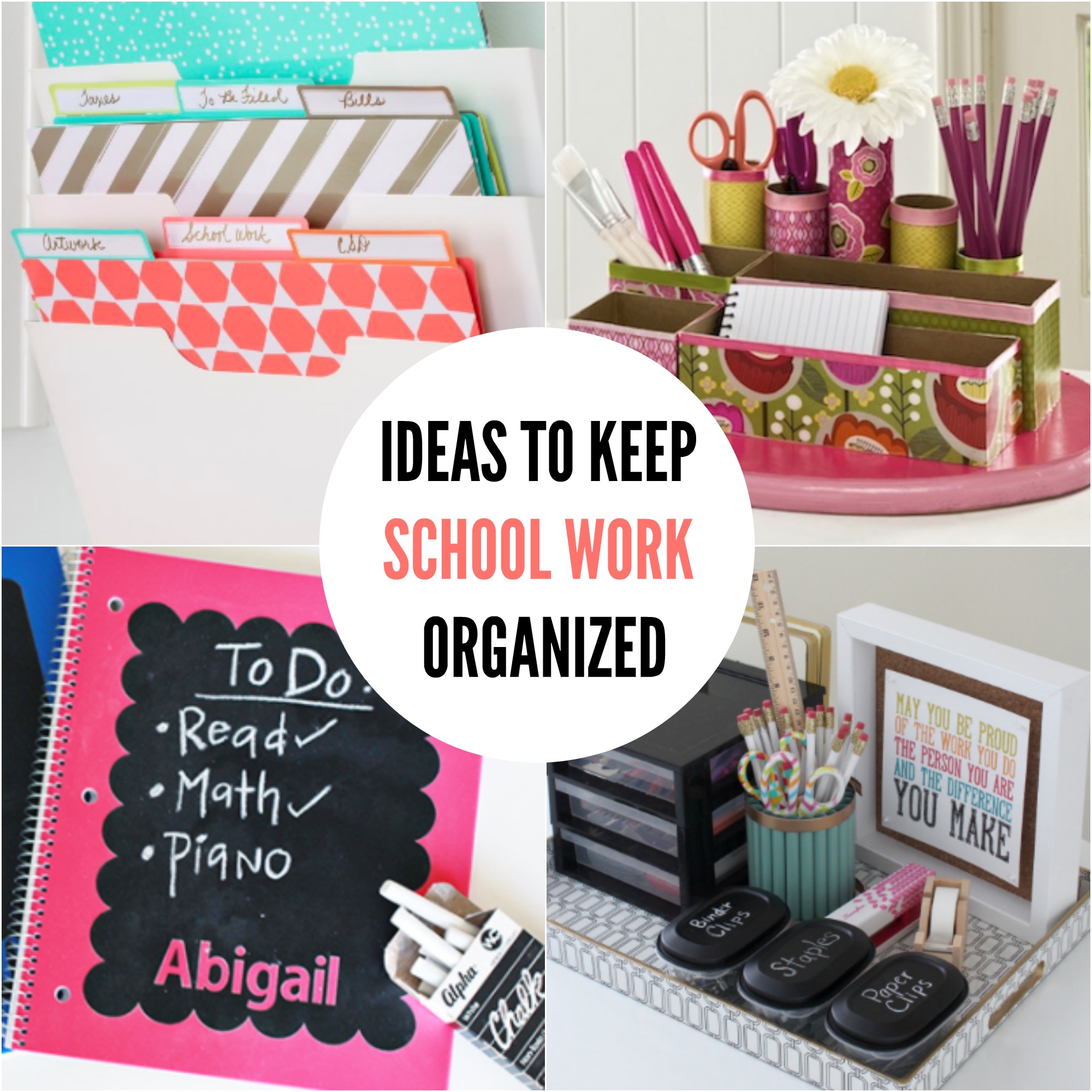 DIY Back To School Organization Ideas 15 Back To School Ideas