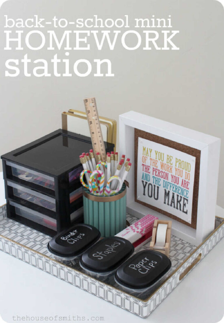DIY back to school organization ideas - 15 DIY back to school ideas