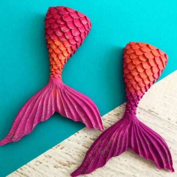 Mermaid tails - Homemade Mermaid Tails Crayons