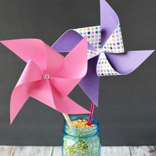 How to Make Paper Pinwheels - Easy Paper Pinwheels DIY