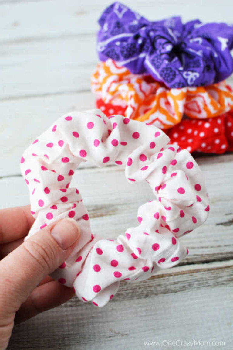 How to Make a Scrunchie - One Crazy Mom