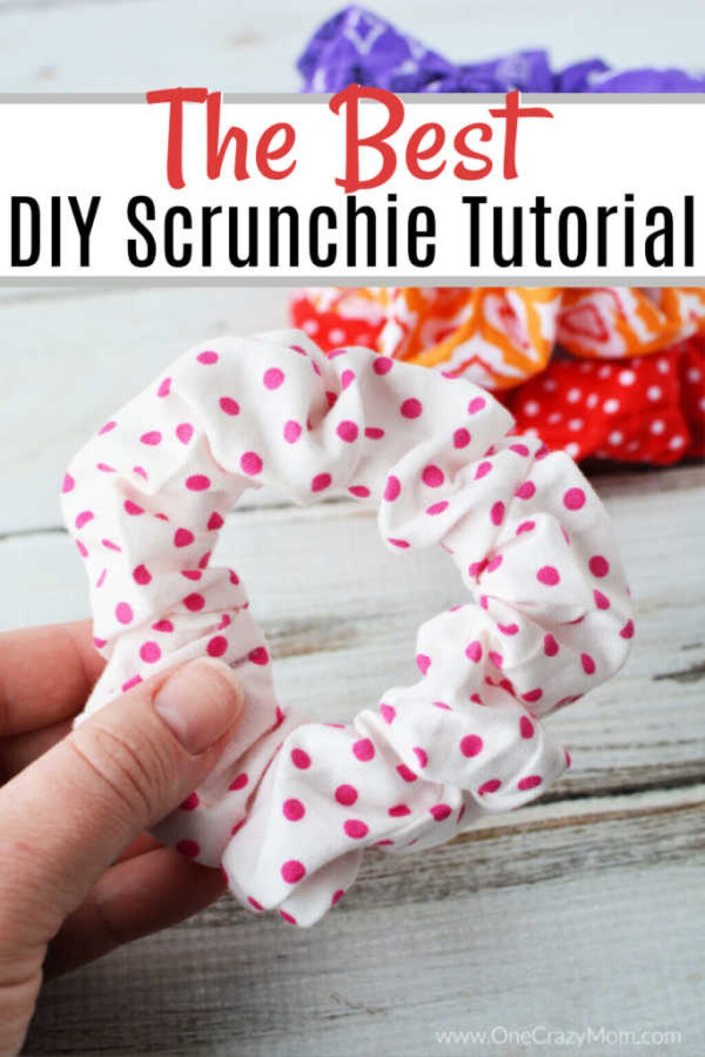 How to Make a Scrunchie - One Crazy Mom