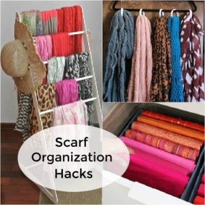 Ways to organize scarves - Creative ways to organize scarves