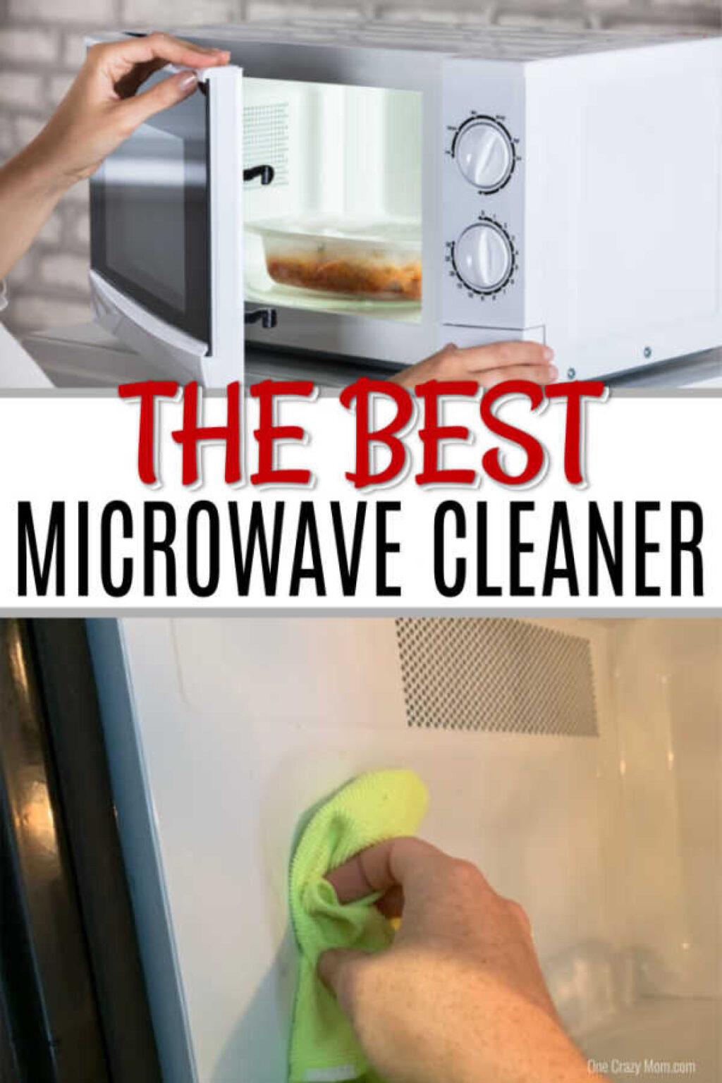 How to Clean a Microwave with Vinegar - One Crazy Mom