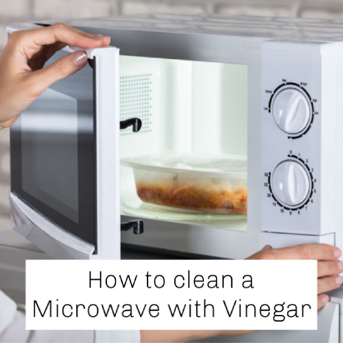 How to Clean a Microwave with Vinegar - One Crazy Mom
