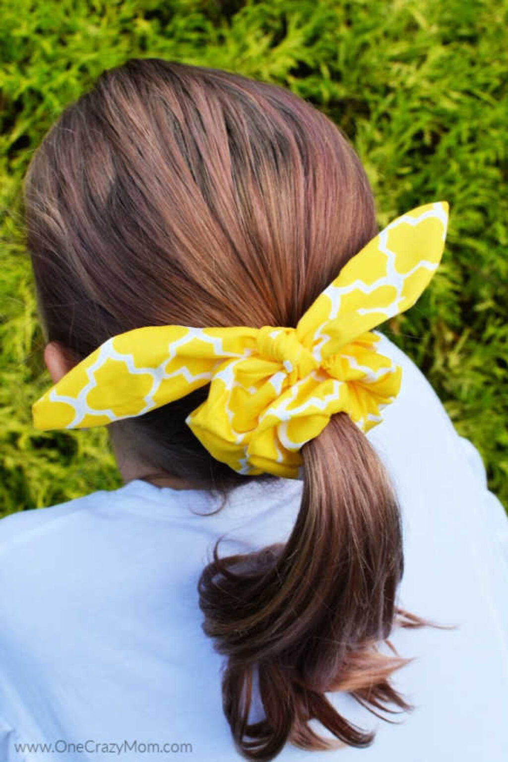 How to make a bow scrunchie - knot bow scrunchie diy
