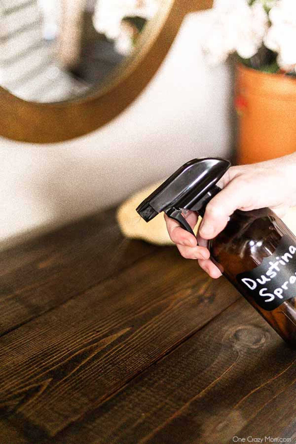 Homemade Dusting Spray - One Crazy Mom