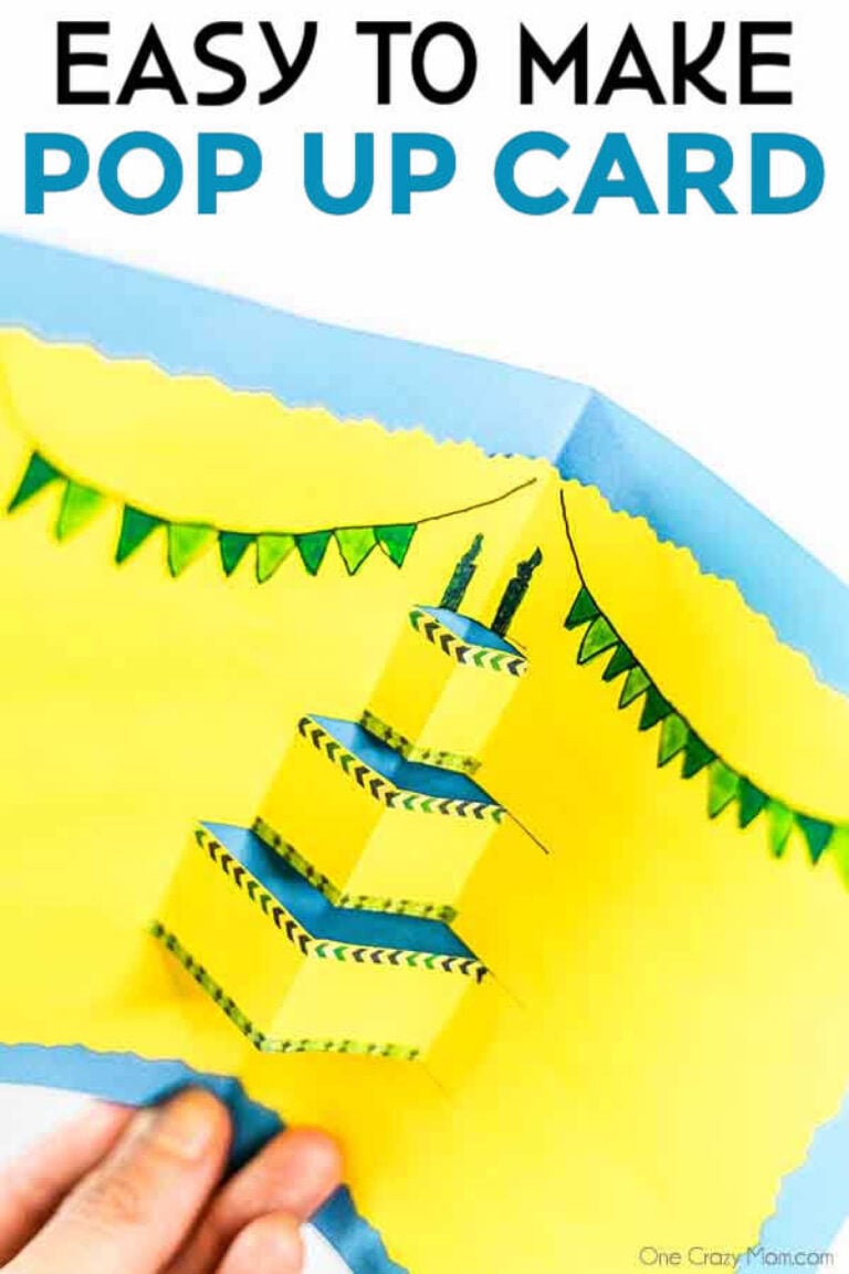 How to Make a Pop Up Card - One Crazy Mom