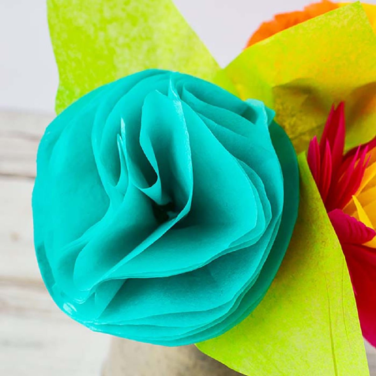 Tissue paper flowers - how to make flowers out of tissue paper