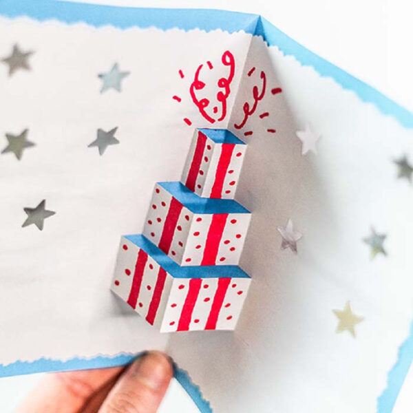 How to Make a Pop Up Card - One Crazy Mom
