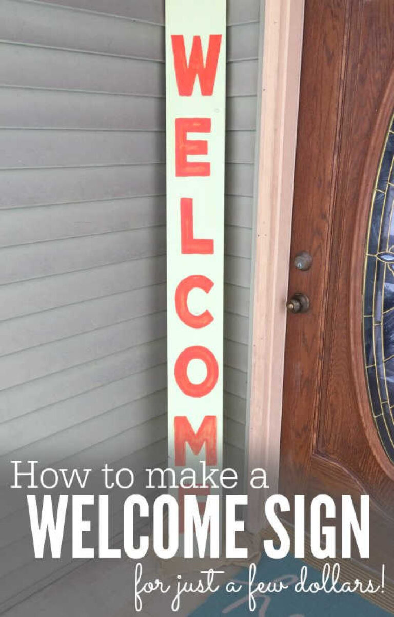 DIY welcome Sign - How to make a welcome sign