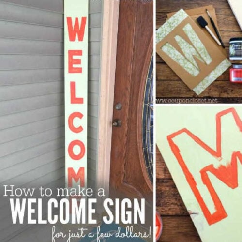 DIY welcome Sign - How to make a welcome sign
