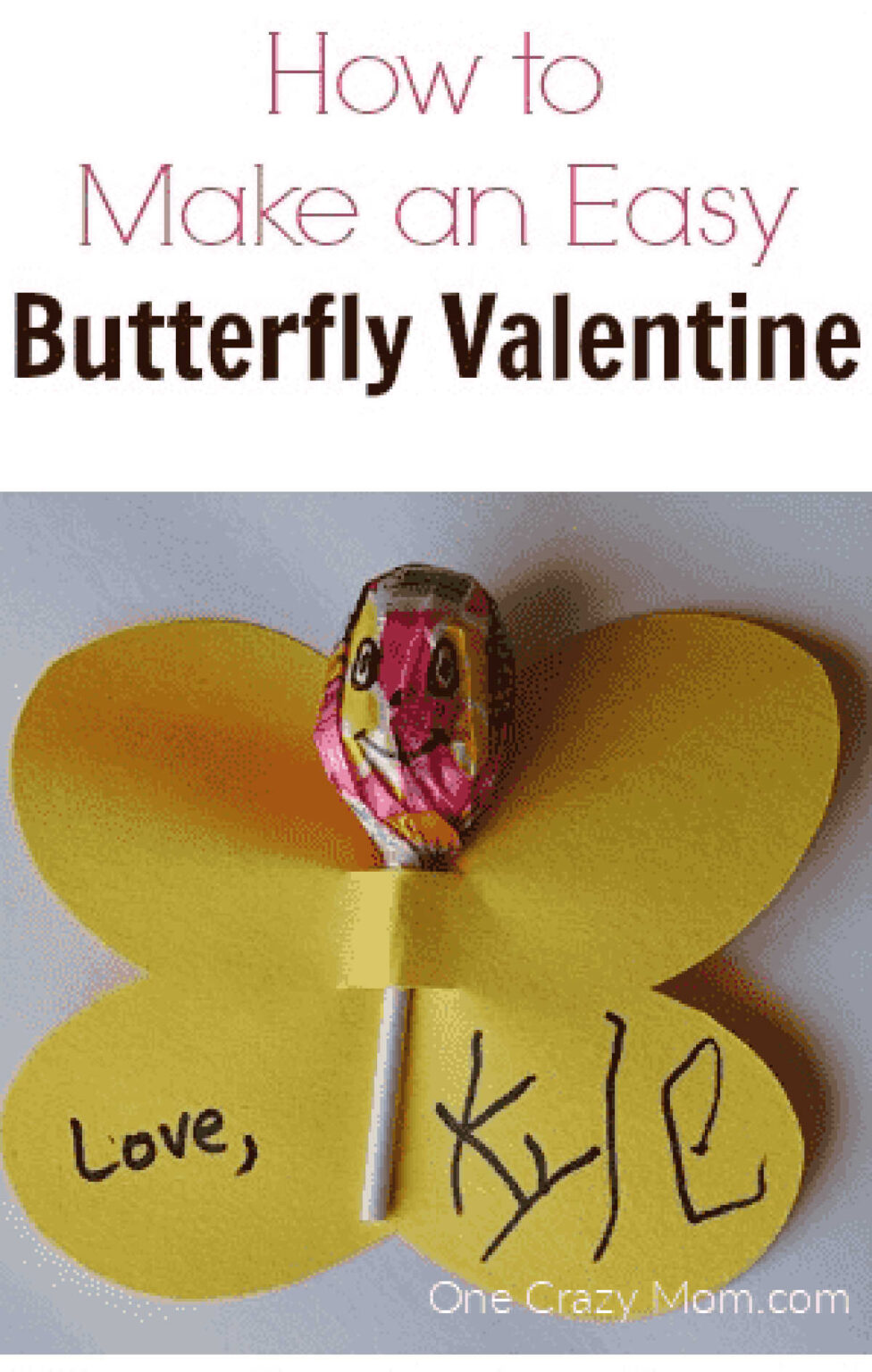 Butterfly Valentines - Easy Butterfly Valentines