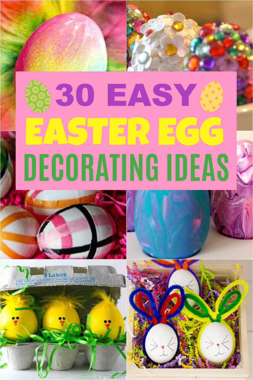 Easter egg decorating ideas - 30 fun and easy ideas
