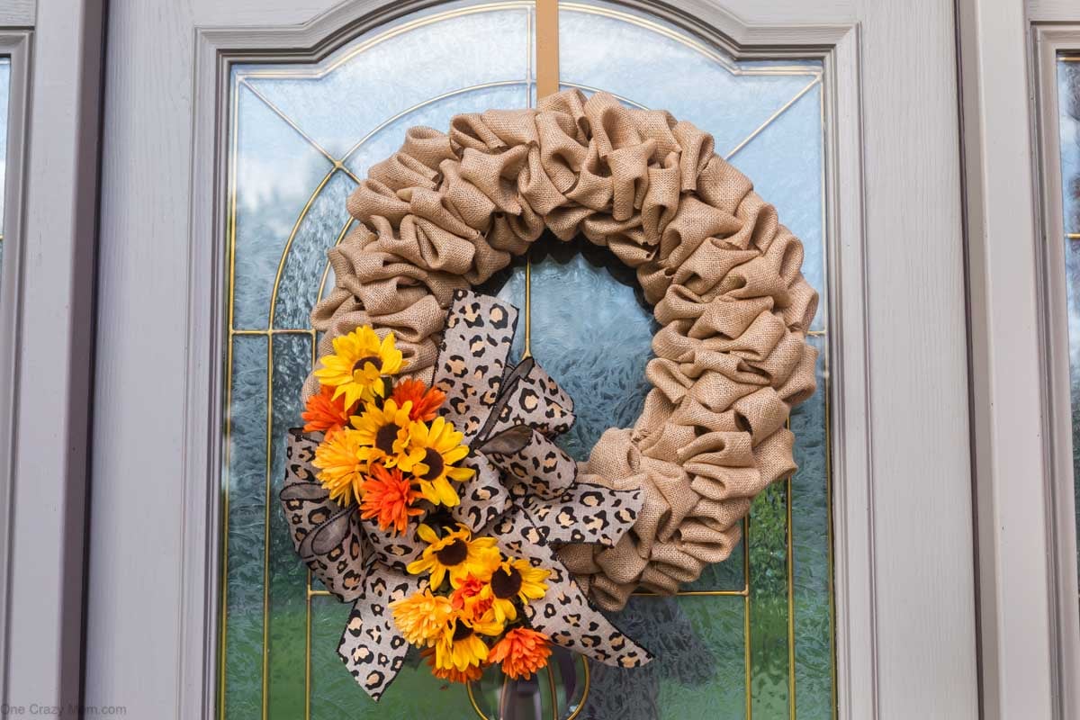 How to Make a Burlap Wreath - Easy DIY Burlap Wreath