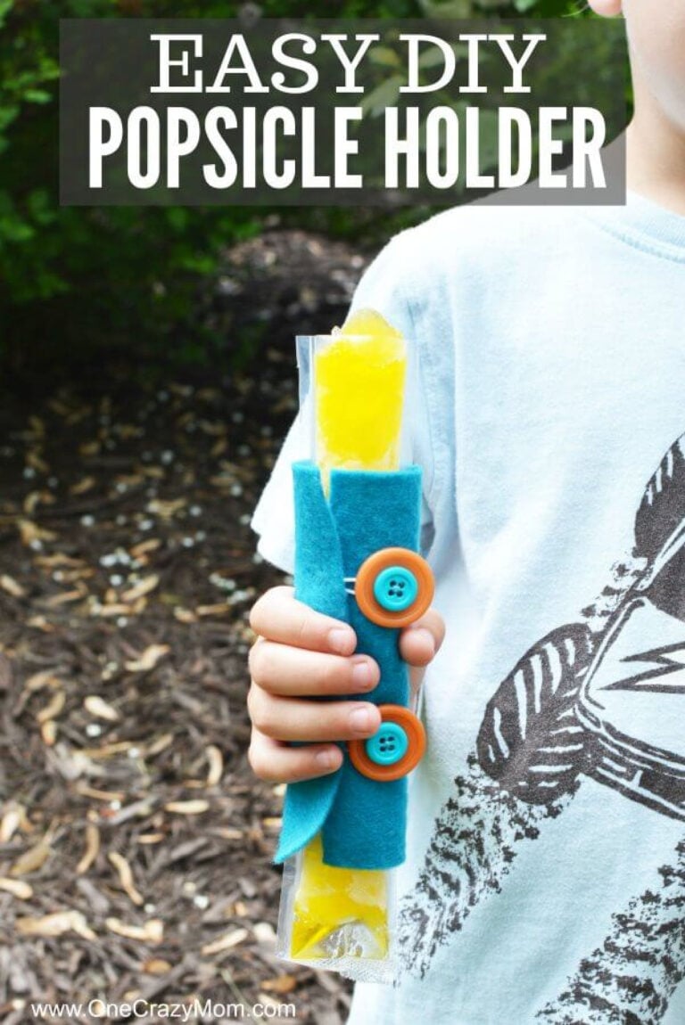 DIY Popsicle Holder - Homemade Popsicle Sleeve