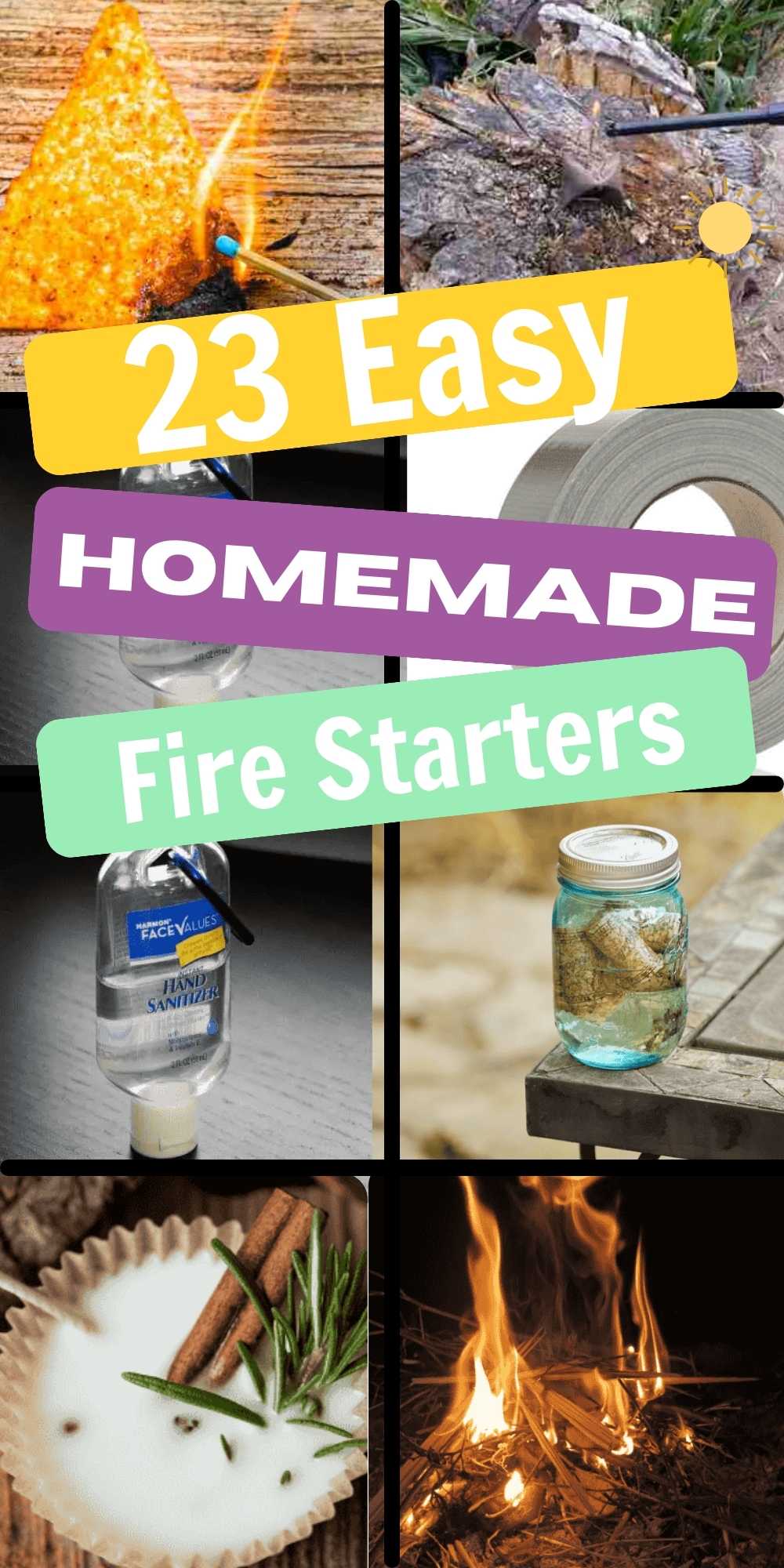 Homemade Fire Starters - 23 Campfire Starters
