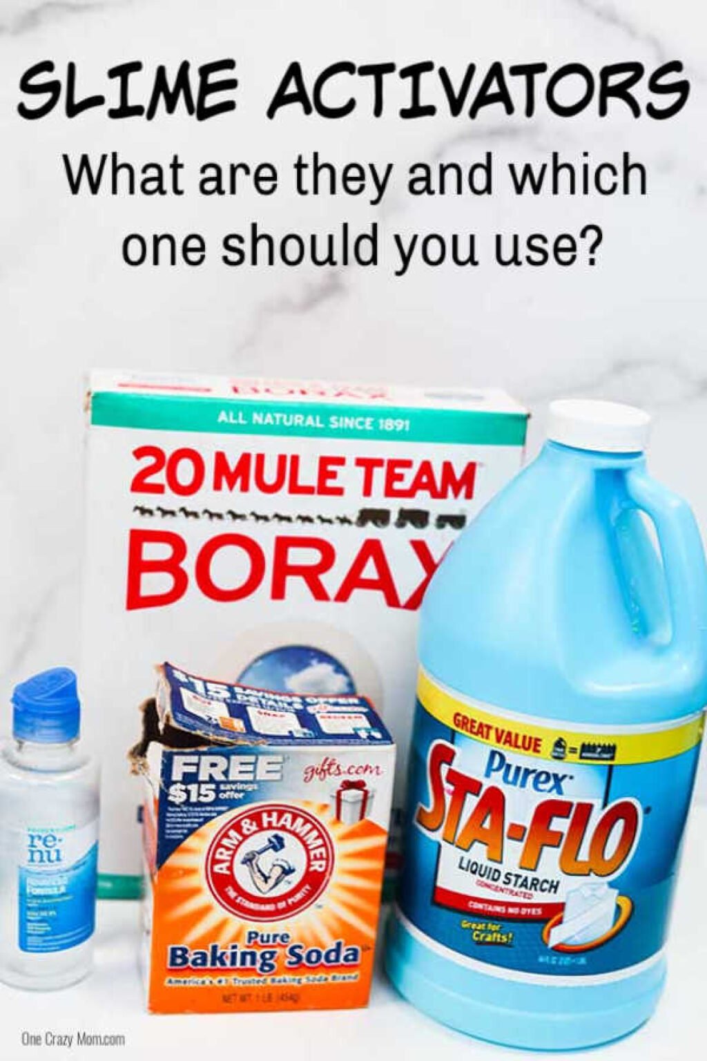 Best Slime Activators - One Crazy Mom