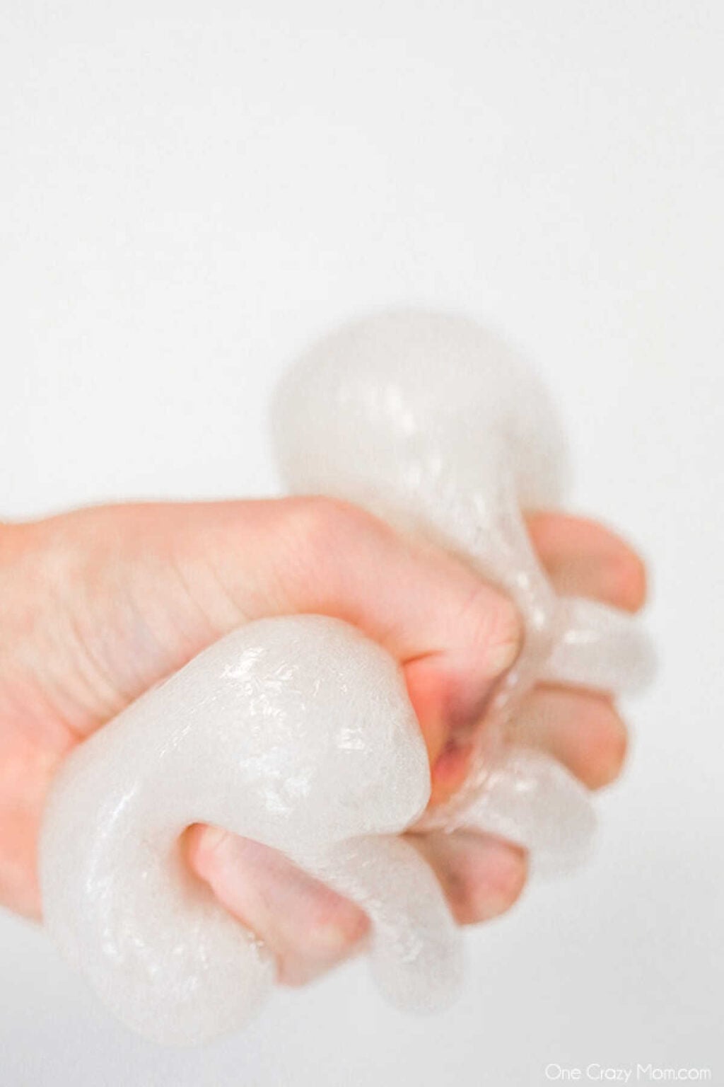 How to Make Clear Slime - One Crazy Mom