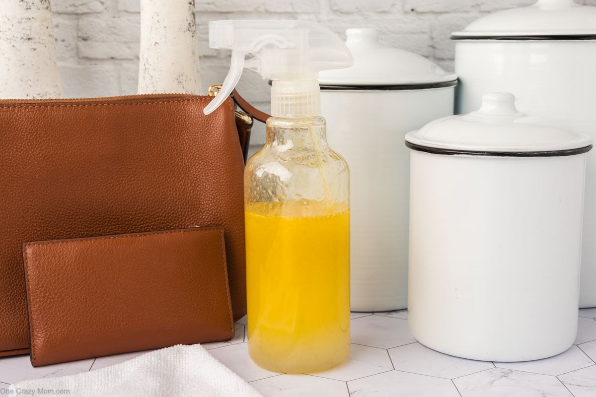 DIY Leather Cleaner - One Crazy Mom